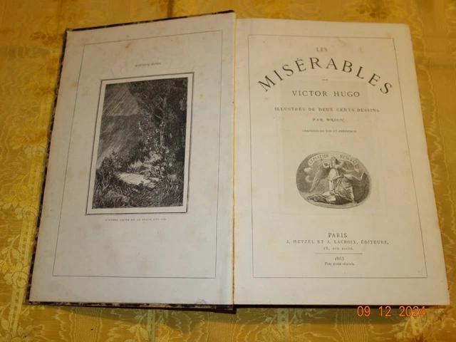 LES MISERABLES VICTOR Hugo Ed Originale 1865 Hetzel 200 Illustrations ...