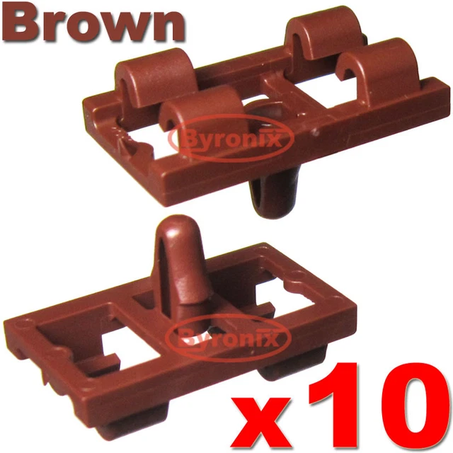 BMW X5 E53 Lower Door Weatherstrip Rubber Seal Clips Front Rear - Brown ...