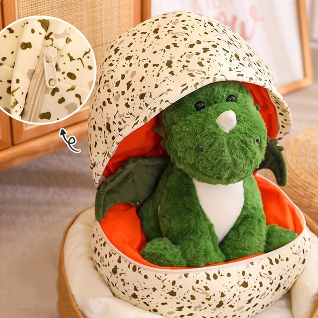 DINOSAUR EGG 2 in 1 Dinosaur Plush Toy Set Friends Birthday Gifts Child ...