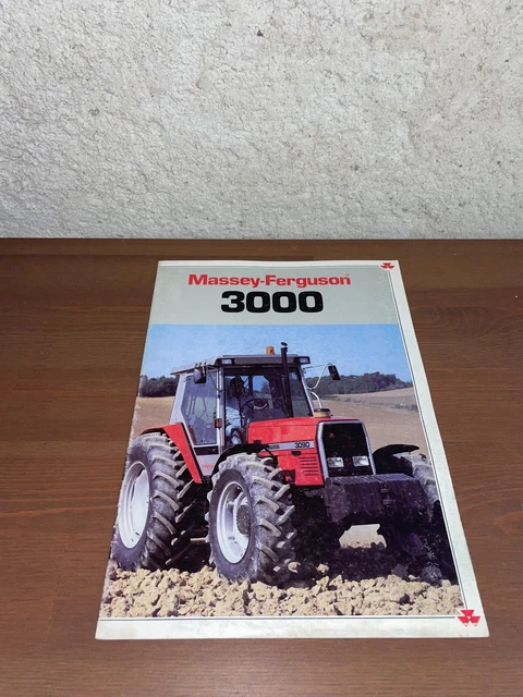 BROCHURE PROSPEKT PROSPECTUS TRACTEUR MASSEY FERGUSON 3000 tractor-traktor-fendt EUR 6,99 ...