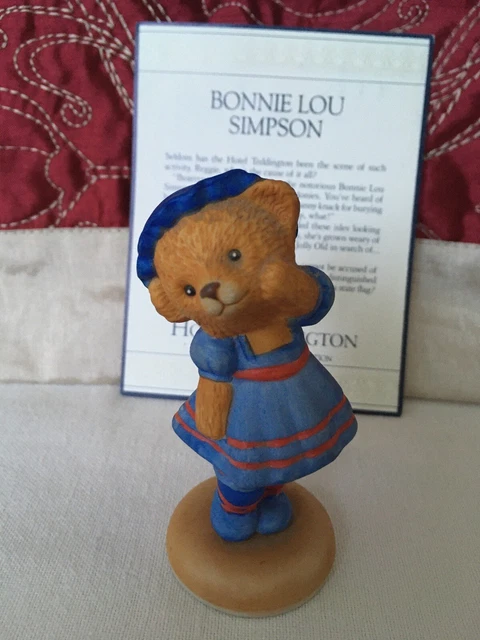 FRANKLIN MINT 1986 BONNIE LOU SIMPSON Hotel Teddington Fine Porcelain ...