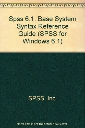 SPSS 6.1 SYNTAX Reference Guide, Spss Inc. EUR 6,99 - PicClick FR