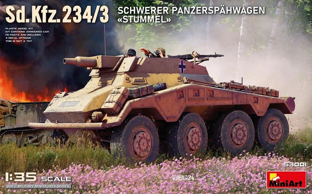 MIN53001 - MINIART 1:35 - Sd.Kfz.234/3 Schwerer Panzerspahwagen Stummel ...