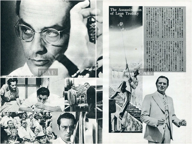 Alain Delon Romy Schneider Assassination Of Trotsky 1972 Clippings 2