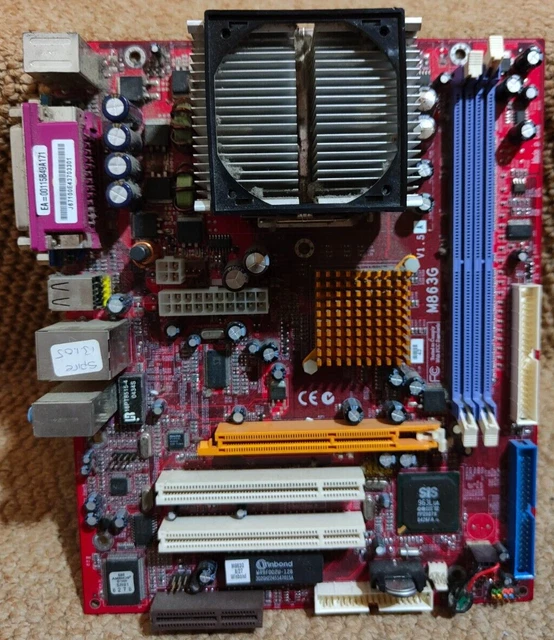 PCCHIPS M863G SOCKET 462 DDR MicroATX Motherboard + AMD Sepron CPU ...