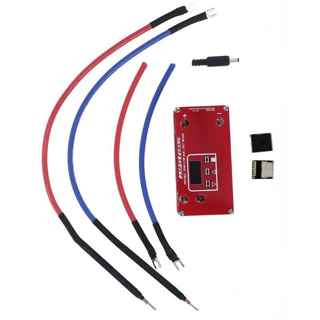 PORTABLE TRANSISTOR DIY Mini LCD Display Spot Welding Machine with 2 ...