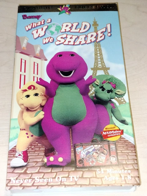 BARNEY - WHAT a World We Share (VHS, 1999) Classic Collection Never ...