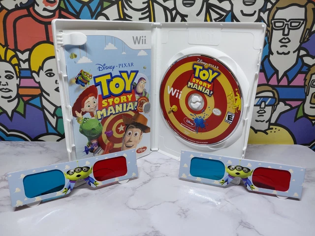 TOY STORY MANIA! Nintendo Wii Complete CIB With new 3D Glasses and ...