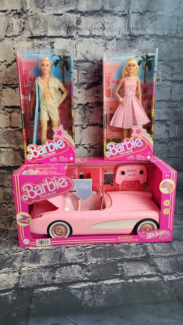 BARBIE THE MOVIE RC Pink Corvette Ken Barbie Doll Set Hot Wheels $275. ...