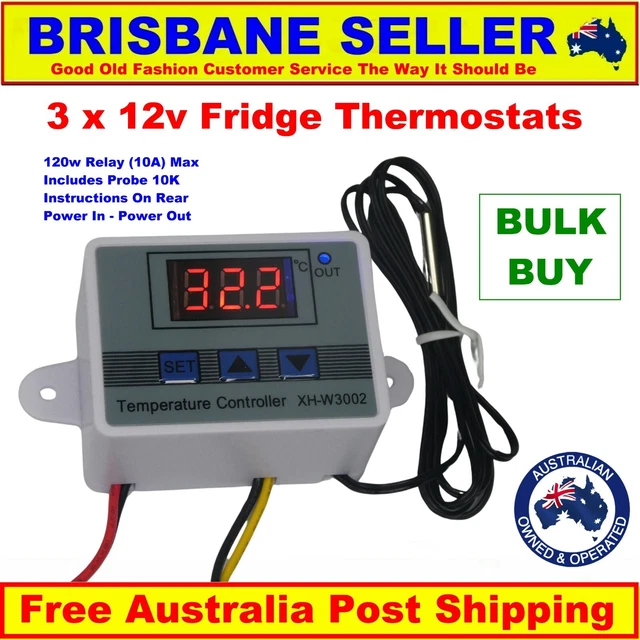12V DIGITAL THERMOSTAT Refrigerator Freezer Temperature Fridge 10A ...