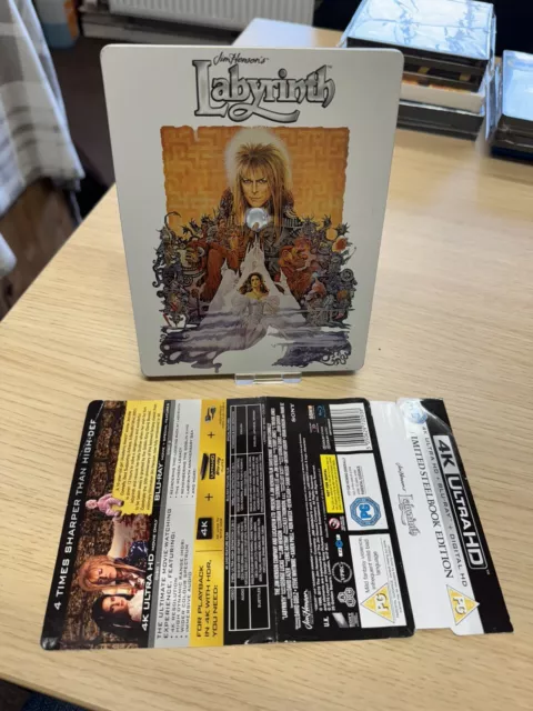 LABYRINTH 4K UHD + Blu Ray Steelbook 30Th Anniversary Rare Oop ...