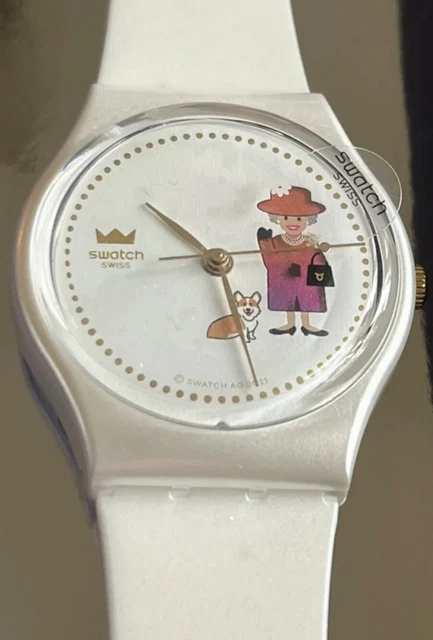 SWATCH HOW MAJESTIC Limited Edition Queen Elizabeth 70th Anniversary ...