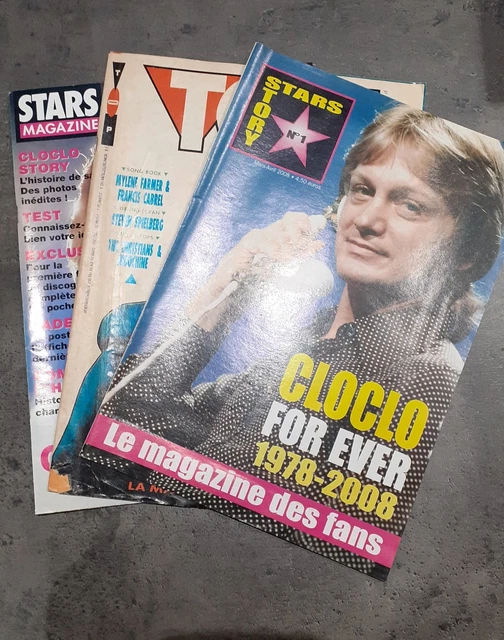 LOT DE 3 magazines Claude François : stars story , top et stars ...