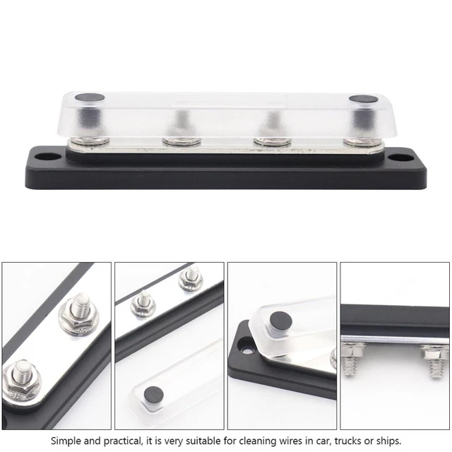 BUSBAR: TINNED COPPER Stainless Steel Screw Terminal Block Kit 12 £21. ...