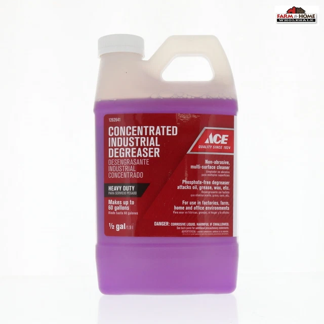 CONCENTRATED INDUSTRIAL CLEANER Degreaser 1/2 Gallon ~ New $27.95 ...