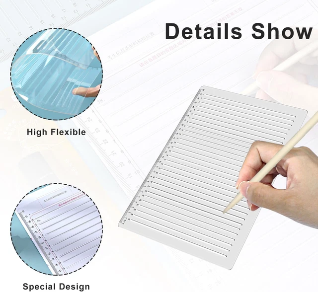 STRAIGHT LINE STENCILS, Writing Template, Drawing Rulers, Template ...