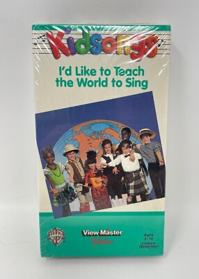 KIDSONGS I'D LIKE To Teach The World To Sing (VHS) Brand New Sealed £44 ...