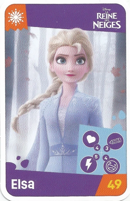 CARTE DISNEY PIXAR. Jouons Revons. Auchan 2024. Le Reine Des Neiges ...