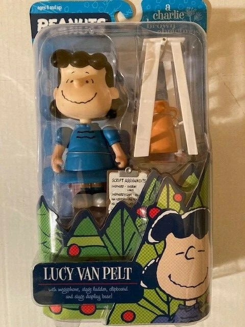 PEANUTS CHARLIE BROWN Christmas HAPPY LUCY Action Figure with Ladder ...