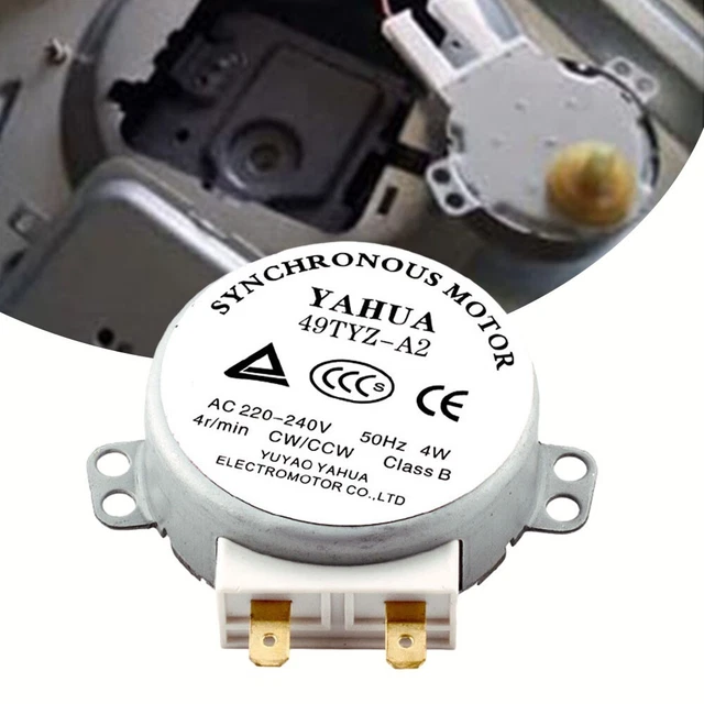 SYNCHRONOUS MOTOR TURNTABLE Motor 5-6 Rpm AC 220-240V Models Microwave ...