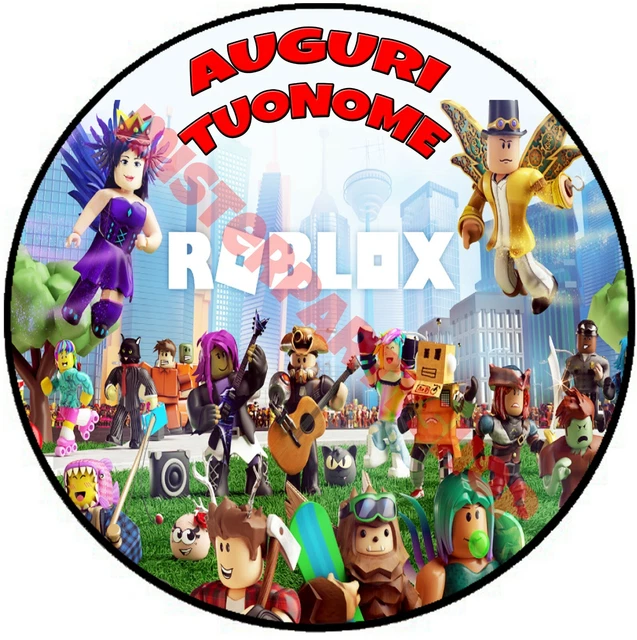 CIALDA - OSTIA per torte Roblox Formato grande A3 cm. 28 diametro EUR 9 ...