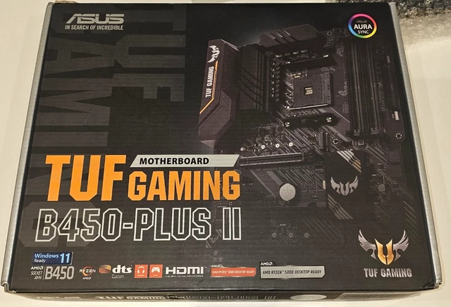 ASUS TUF GAMING B450-PLUS II Motherboard AM4 DDR4 ATX £99.99 - PicClick UK