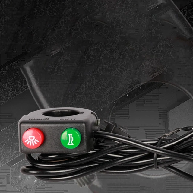 INTERRUPTEUR ERGONOMIQUE DE lumi??re et de corne pour scooter ??lectrique pour u EUR 9,48 ...