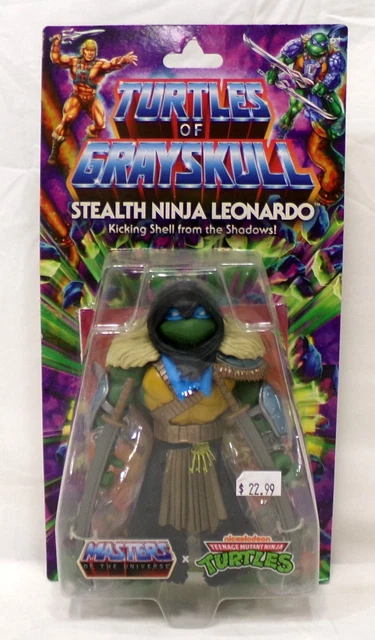 MATTEL MOTU TMNT Tortugas De Grayskull Sigiloso Ninja Leonardo 5.5 ...