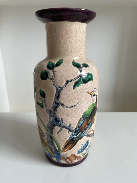 RARE ET SUPERBE Vase En Emaux De Longwy EUR 500,00 - PicClick FR