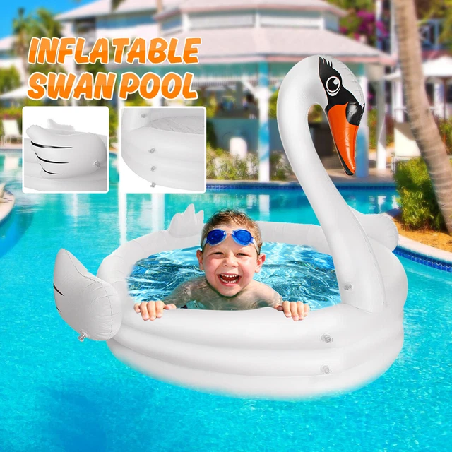 Inflatable Giant Swim Swan Pool Floats Raft Swimming Fun Water Sports