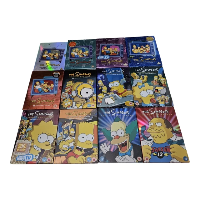 THE SIMPSONS SEASONS 1-12 dvd collectors edition series refurbished ...