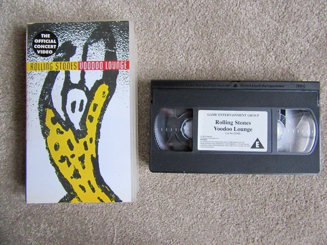 ROLLING STONES (VOODOO LOUNGE) VHS OFFICIAL CONCERT VIDEO great ...