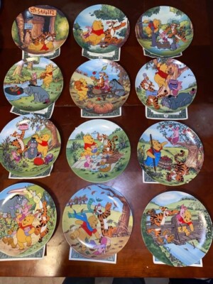 Set of 12 limited edition Bradford exchange winnie the pooh and friends ...