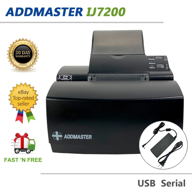 ADDMASTER IJ7200 INKJET Bank Receipt Validation Printer USB Serial $49. ...