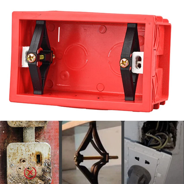 118 TYPE SWITCH Socket Bottom Box Repair Screw Broken Old Mounting Box ...