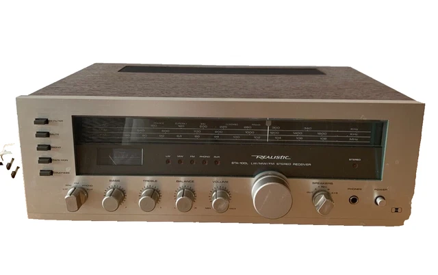 VINTAGE REALISTIC STA-100L LW/MW/FM Stereo Receiver Amplifier phono £99 ...