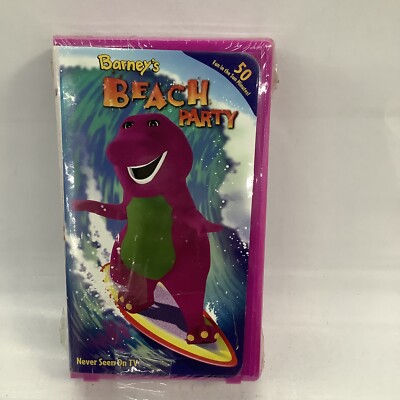 BARNEY’S BEACH PARTY Movie VHS Tapes Sun Safety Hula Dancing Fun at the ...