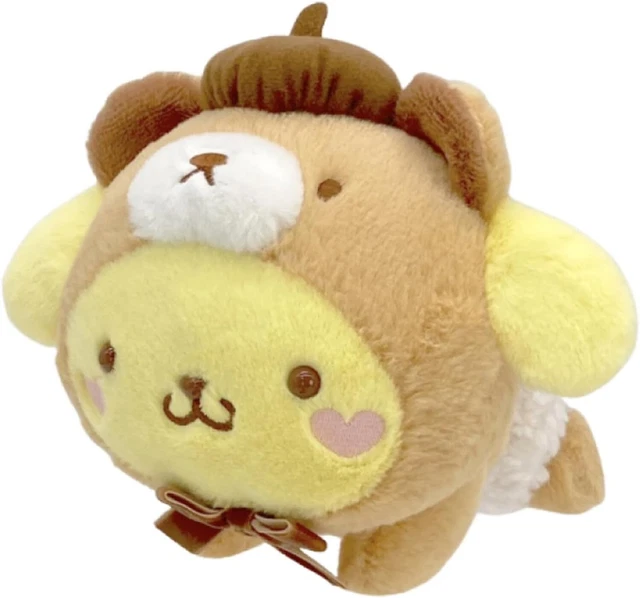 SANRIO PERSONAGGIO POMPOMPURIN Nakayochi Muchu Orso Peluche S Nuovo JP ...