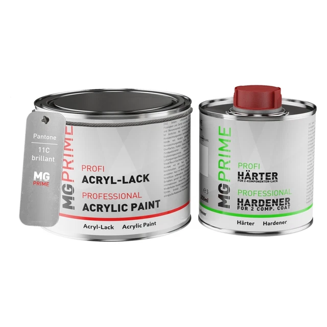 PANTONE 11C COOL Grey Peinture acrylique brillante Pot de 0,75 litre ...