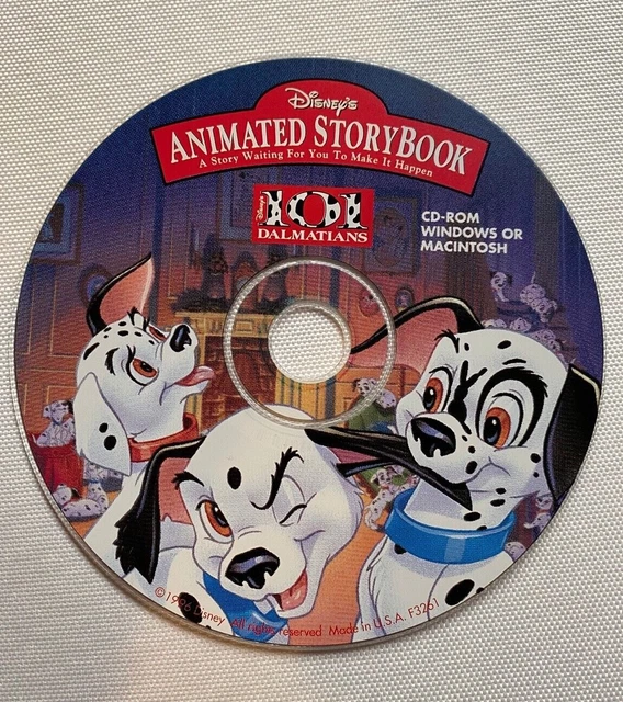 DISNEY'S 101 DALMATIANS Animated StoryBook (Windows/Mac, 1997) £3.96 ...