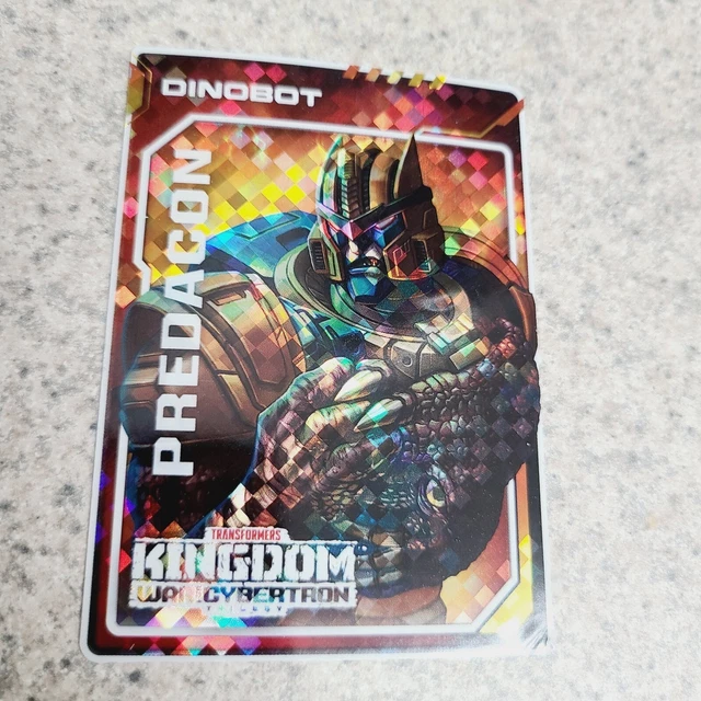 CARTE TRANSFORMERS KINGDOM Dinobot guerre pour Cybertron Beast Wars EUR ...