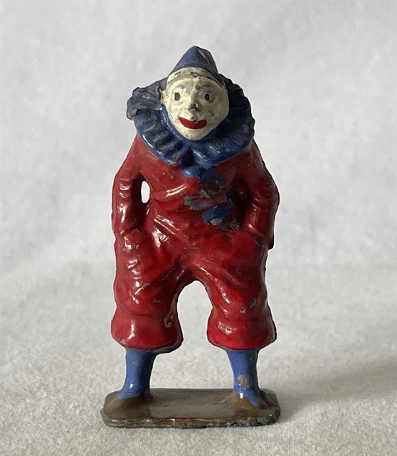 VINTAGE PAINTED LEAD Circus Clown Toy Britains Era Charbens #A61-764 £ ...