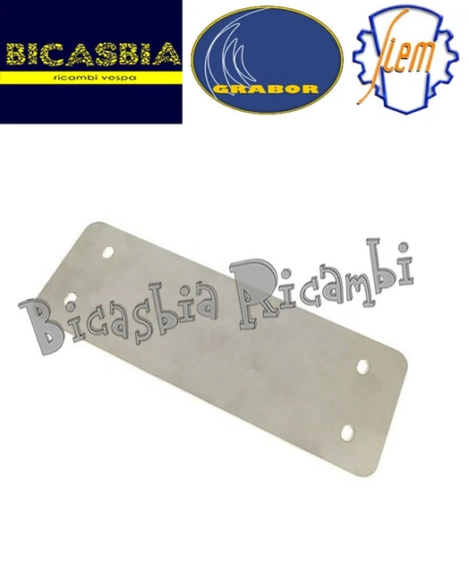 19585 - GRABOR Siem Plaque Renforcement Repose-Pied Chevalet Vespa 125 ...