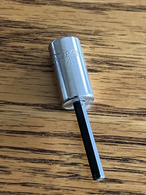 SNAP ON TOOLS 1/4" Drive 1/8" Standard Hex Bit Socket Driver TMA4 $14. ...