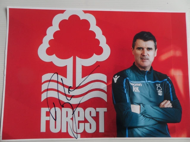 ROY KEANE NOTTINGHAM Forest, Autographed A4 Photograph. £85.00 ...