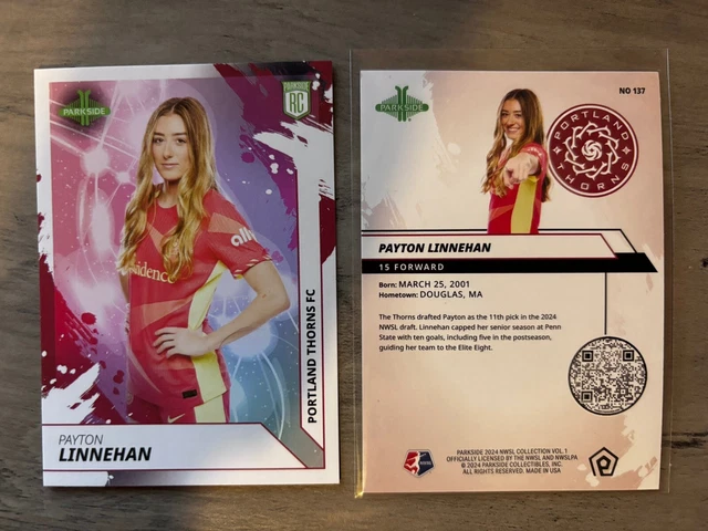 PAYTON LINNEHAN - 2024 Parkside NWSL Volume 1 recrue #137 THORNS EUR 0 ...