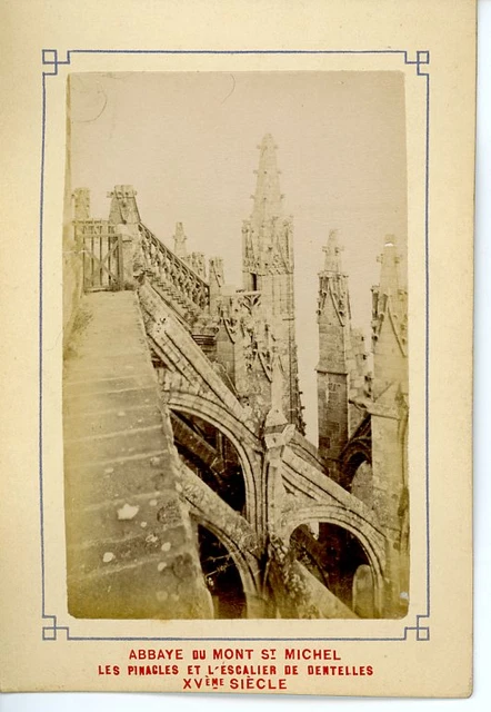 FRANCE MONT SAINT Michel Les Pinacles Vintage Print, Tirage albuminé 9x EUR 39,00 - PicClick FR