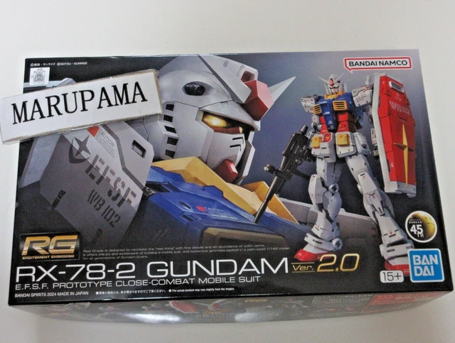 RG MOBILE SUIT Gundam RX-78-2 Gundam Ver.2.0 1/144 scale color EUR 129 ...