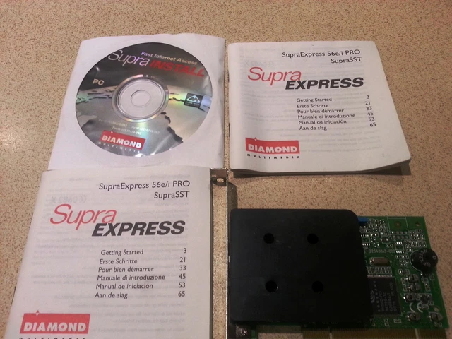 NUOVO MODEM PCI interno Diamond Supra Express 56e/i PRO SUP2760 EUR 16 ...