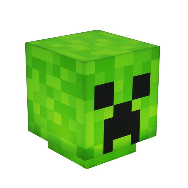 MINECRAFT CREEPER LIGHT with Official Creeper Sounds Handheld Night ...
